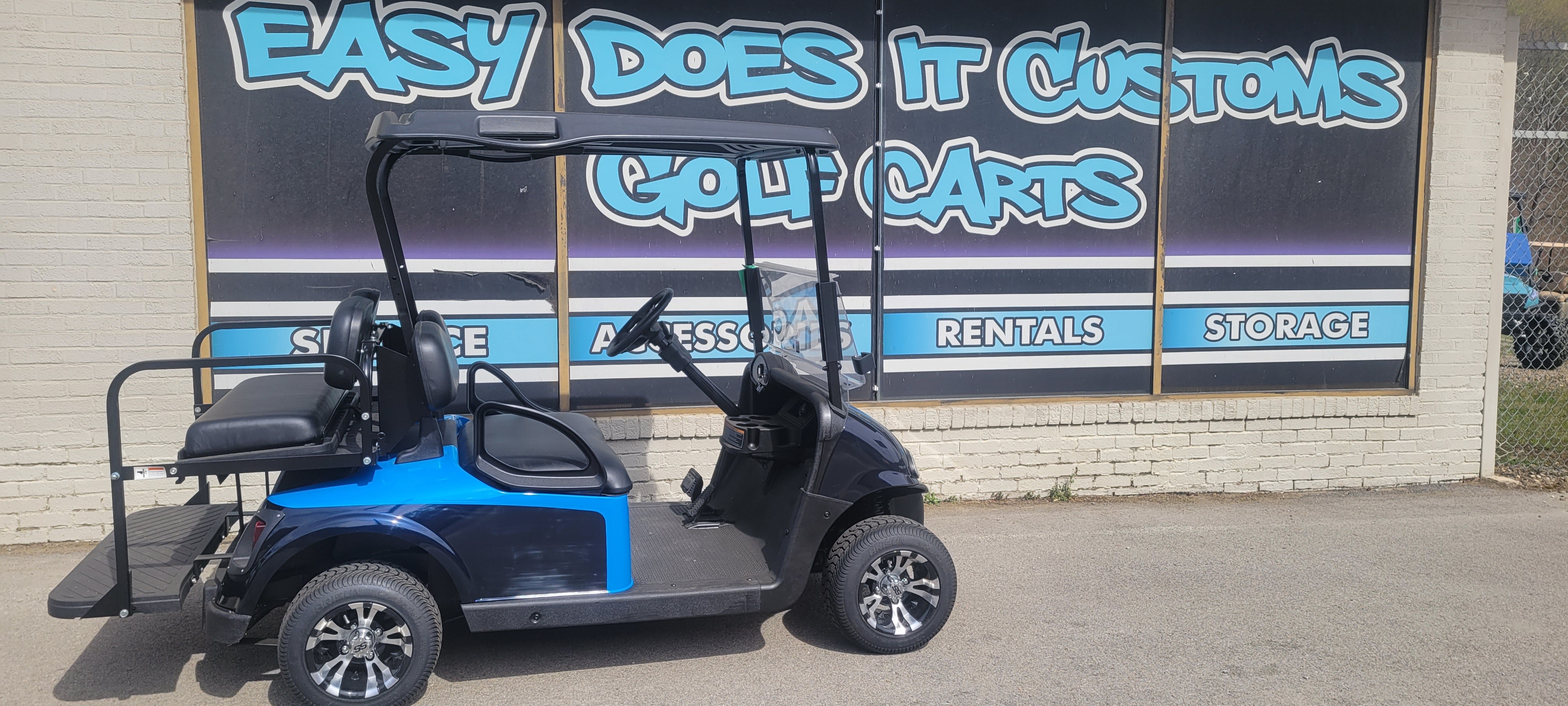 EZGO RXV 48v - Navy Blue and Blue *SOLD* – Easy Does It Customs LLC
