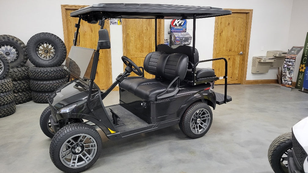 2023 MADJAX X Series Storm 4 Passenger Black Golf Cart w/ Trojan Batte ...