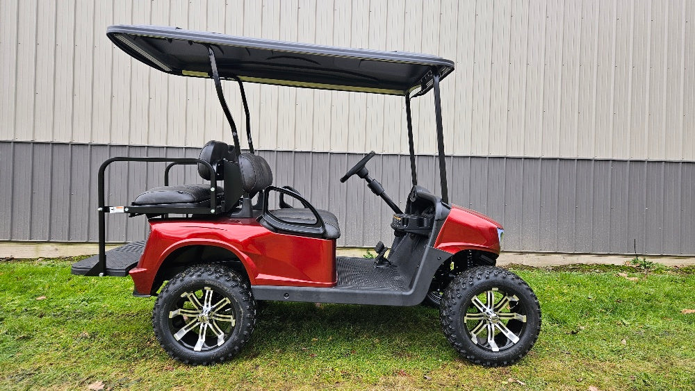 EZGO RXV 48v - New Carmine Red Apex body with custom seats *SOLD ...