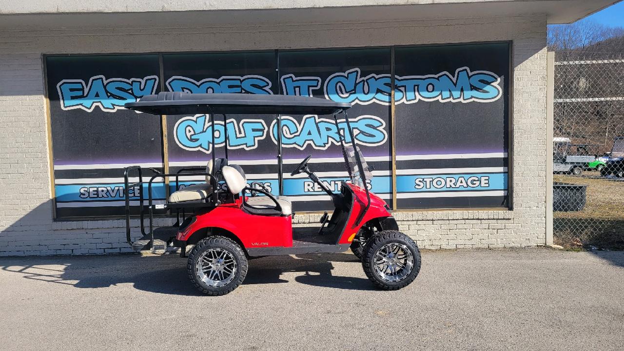 2018 Gas EZGO TXT - Lifted with Red Body *SOLD* – Easy Does It Customs LLC