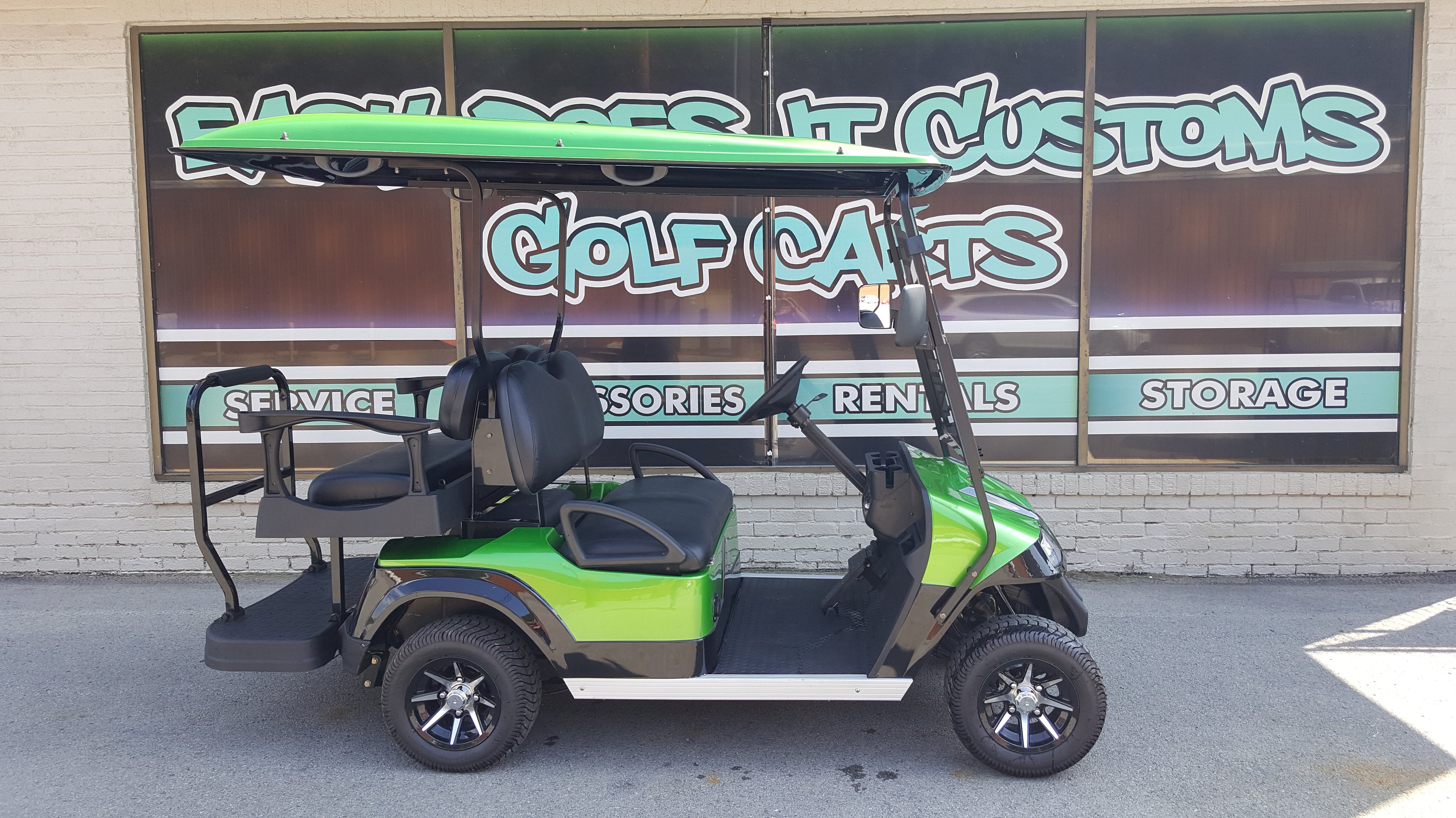 2018 Star EV Electric Golf Cart - Green/black *SOLD* – Easy Does It Customs LLC