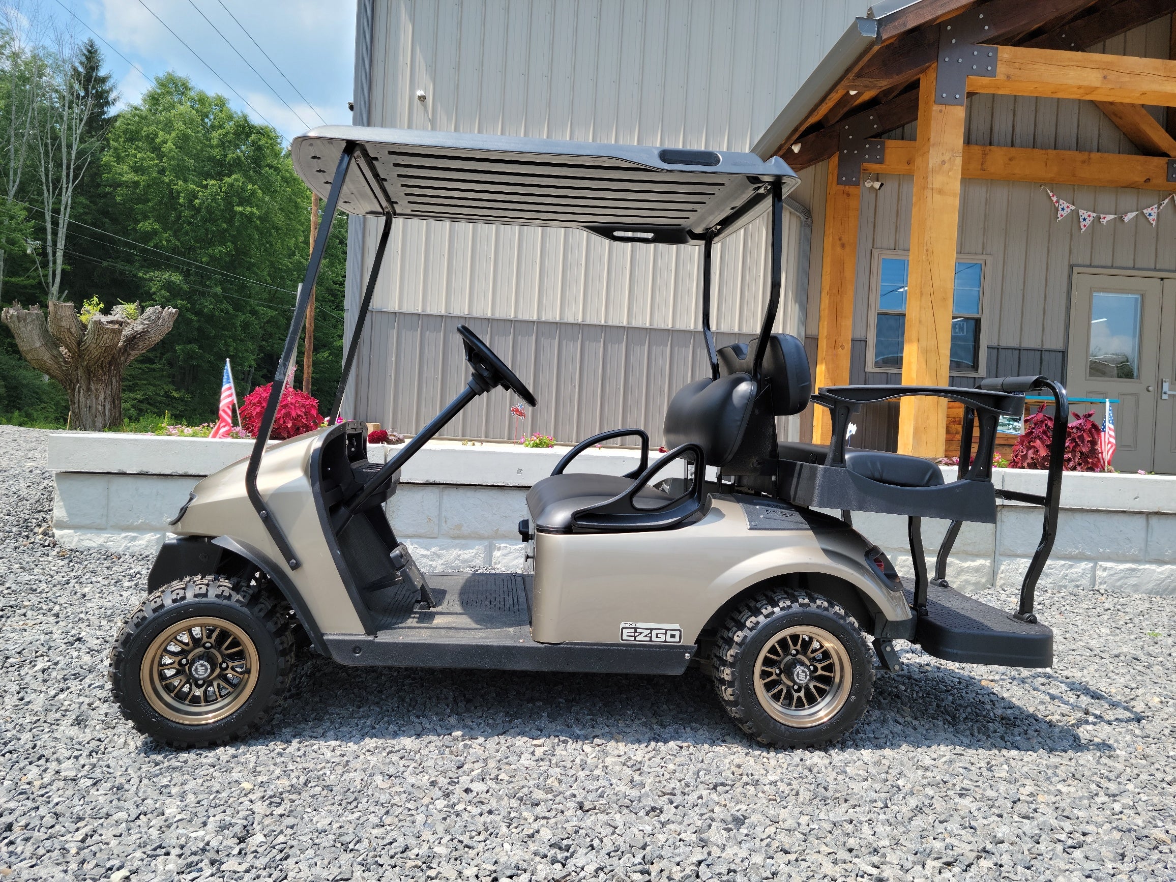 2018 Gas EZGO TXT with Upgraded Rear Flip Seat *SOLD* – Easy Does It ...