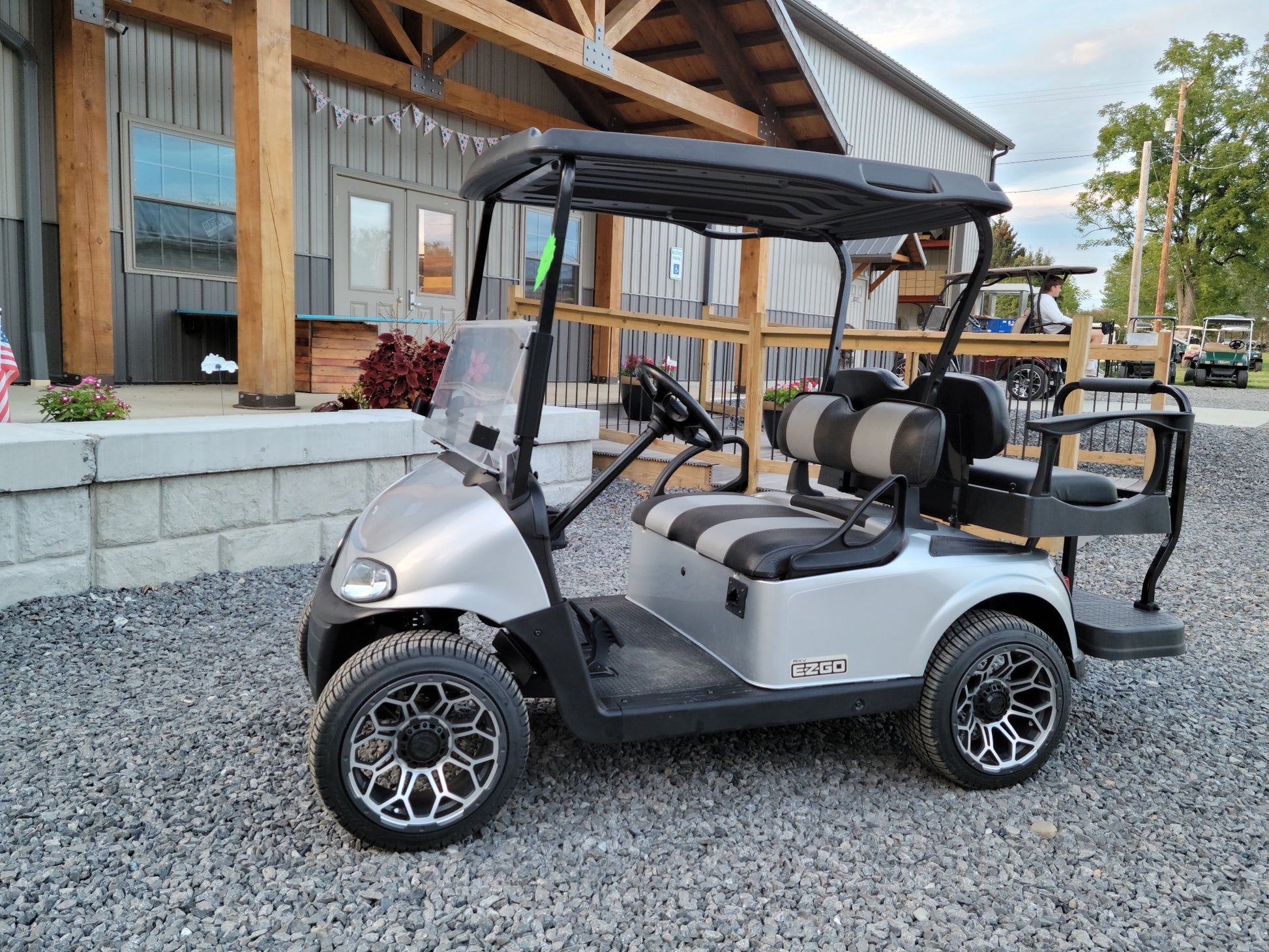 2017 Electric EZGO RXV Silver with Black *SOLD* – Easy Does It Customs LLC