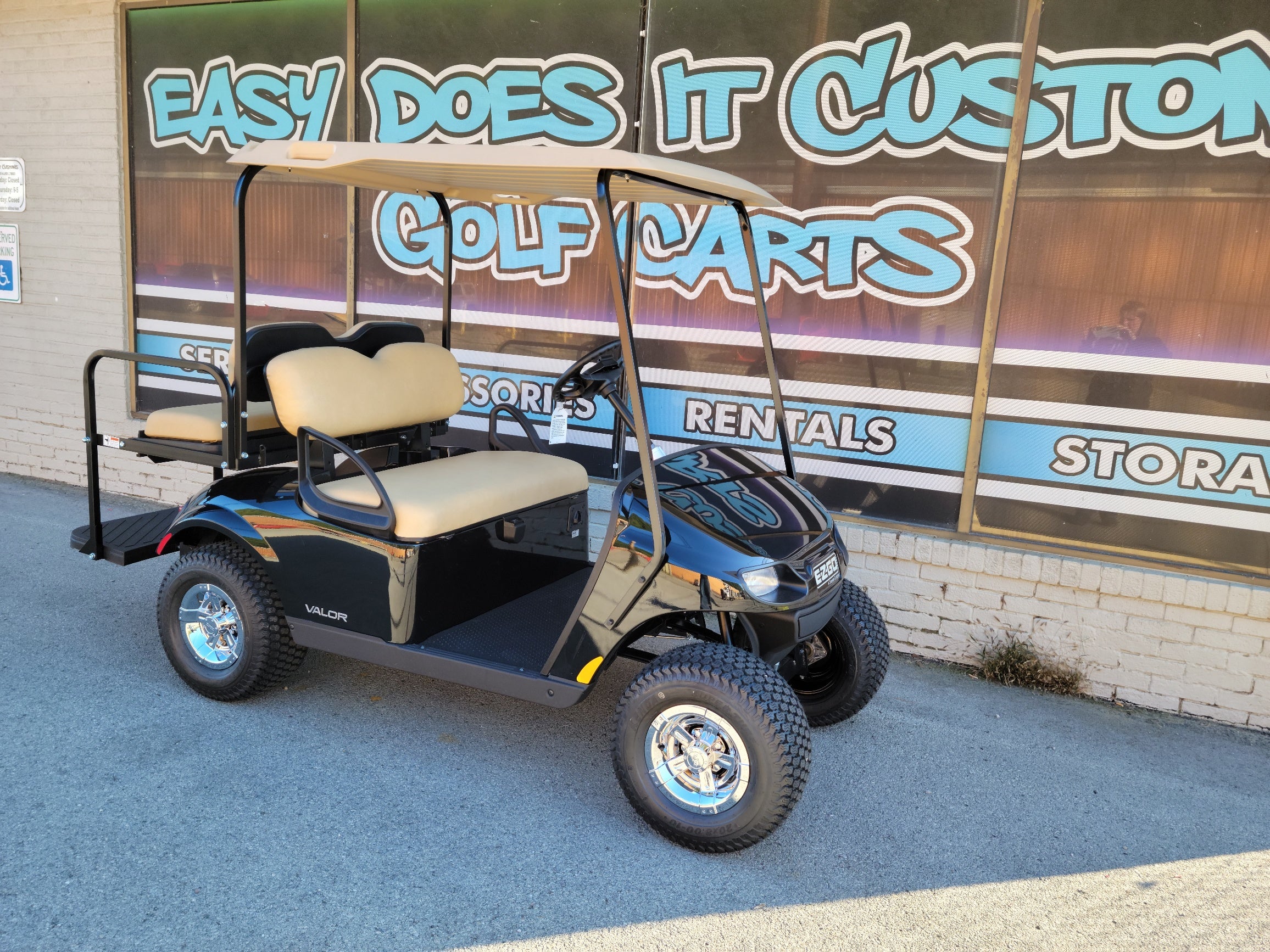 2022 EZGO Valor Golf Cart 48v - Tan Seats *SOLD* – Easy Does It Customs LLC
