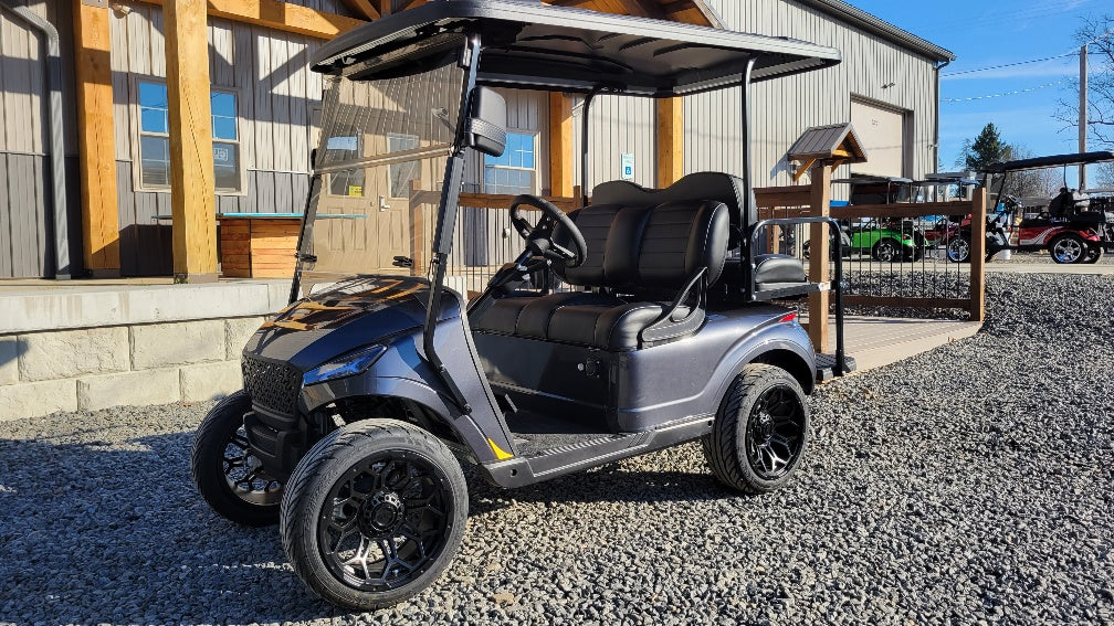 MADJAX X Series Storm 4 Passenger Lithium Golf Cart - Gun Metal Metall ...