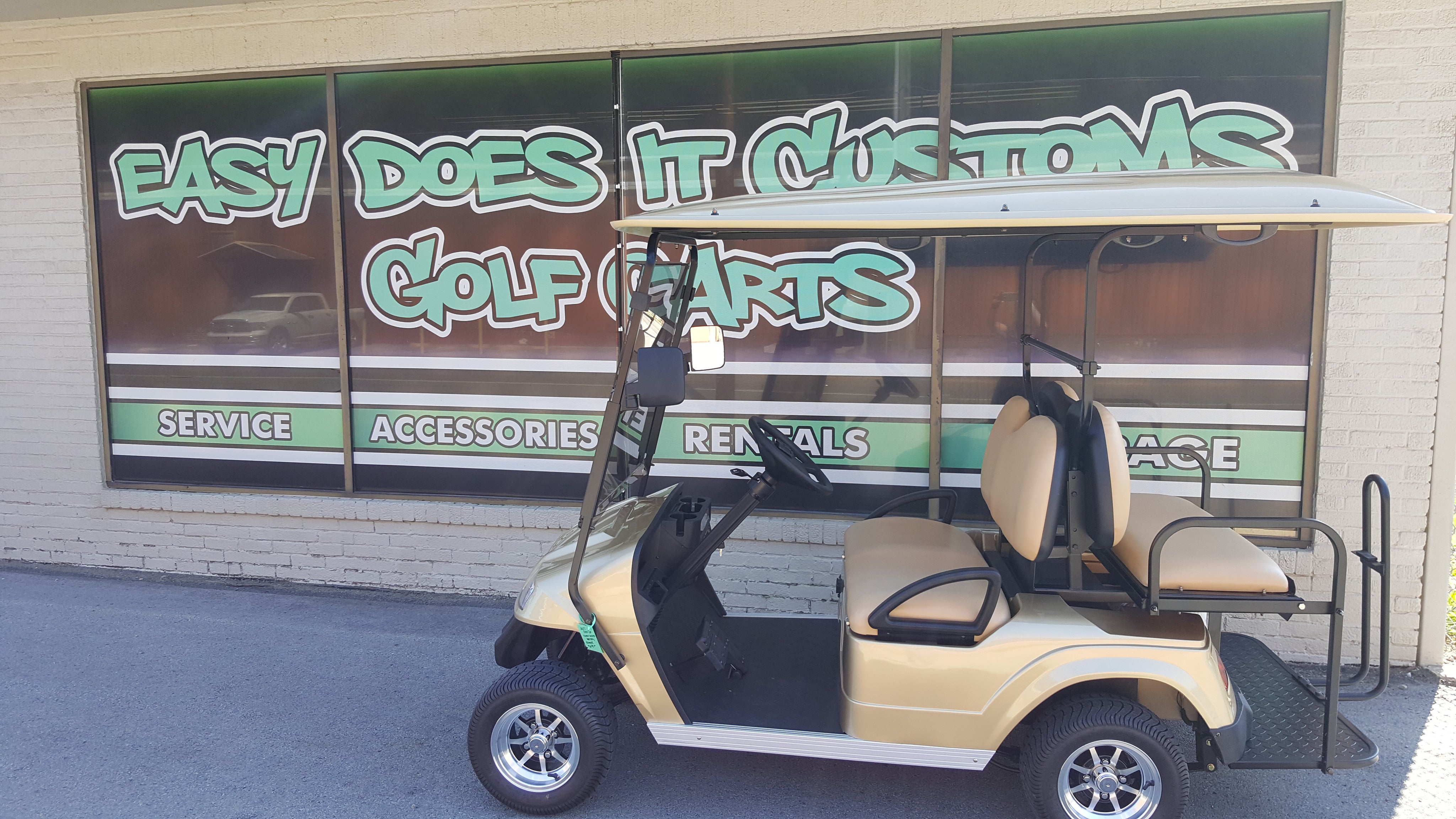 2017 Star Electric Golf Cart - Almond - SOLD – Easy Does It Customs LLC