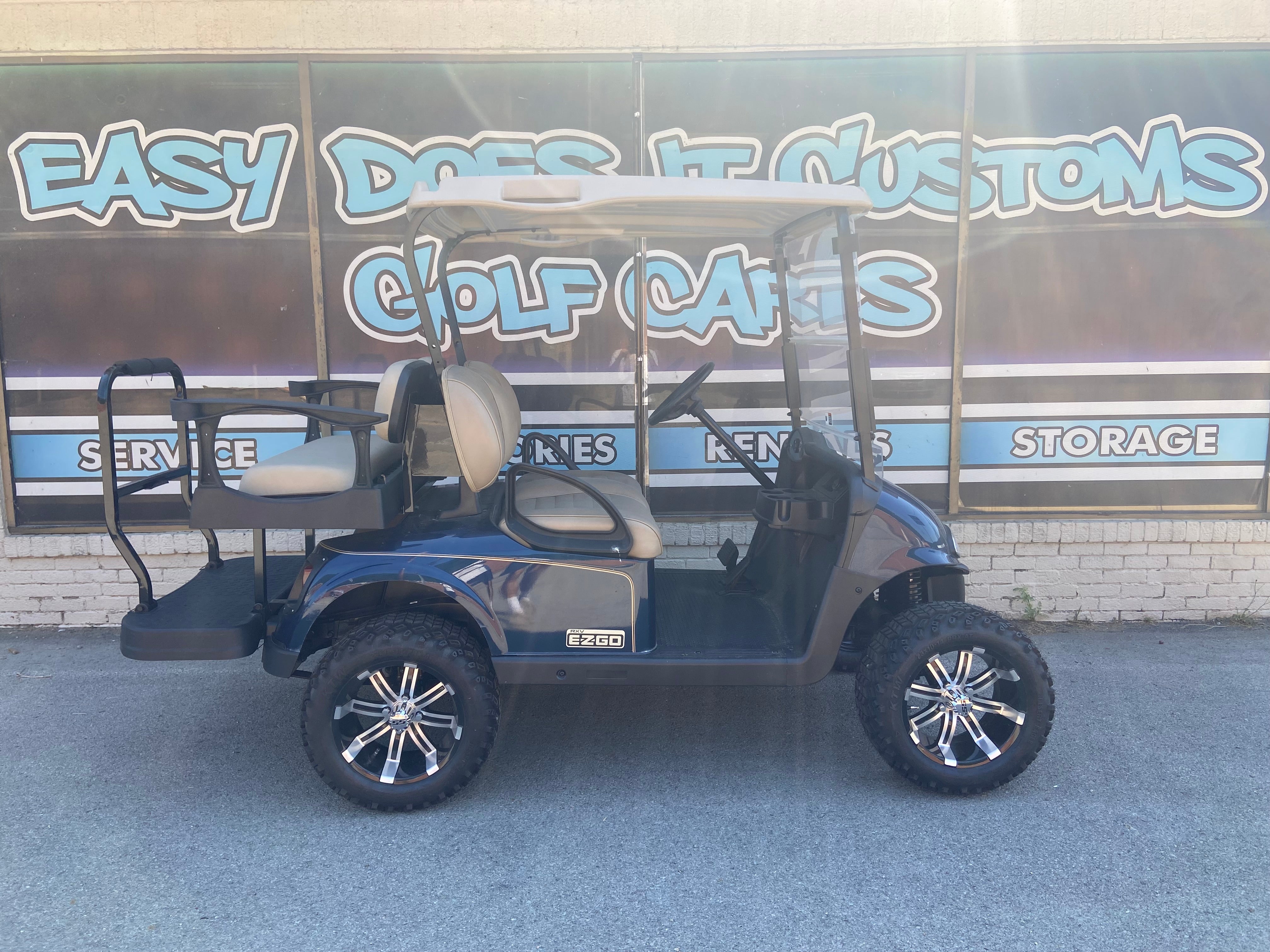 2018 EZGO RXV - Lifted with Black and Machine Custom Wheels *SOLD ...