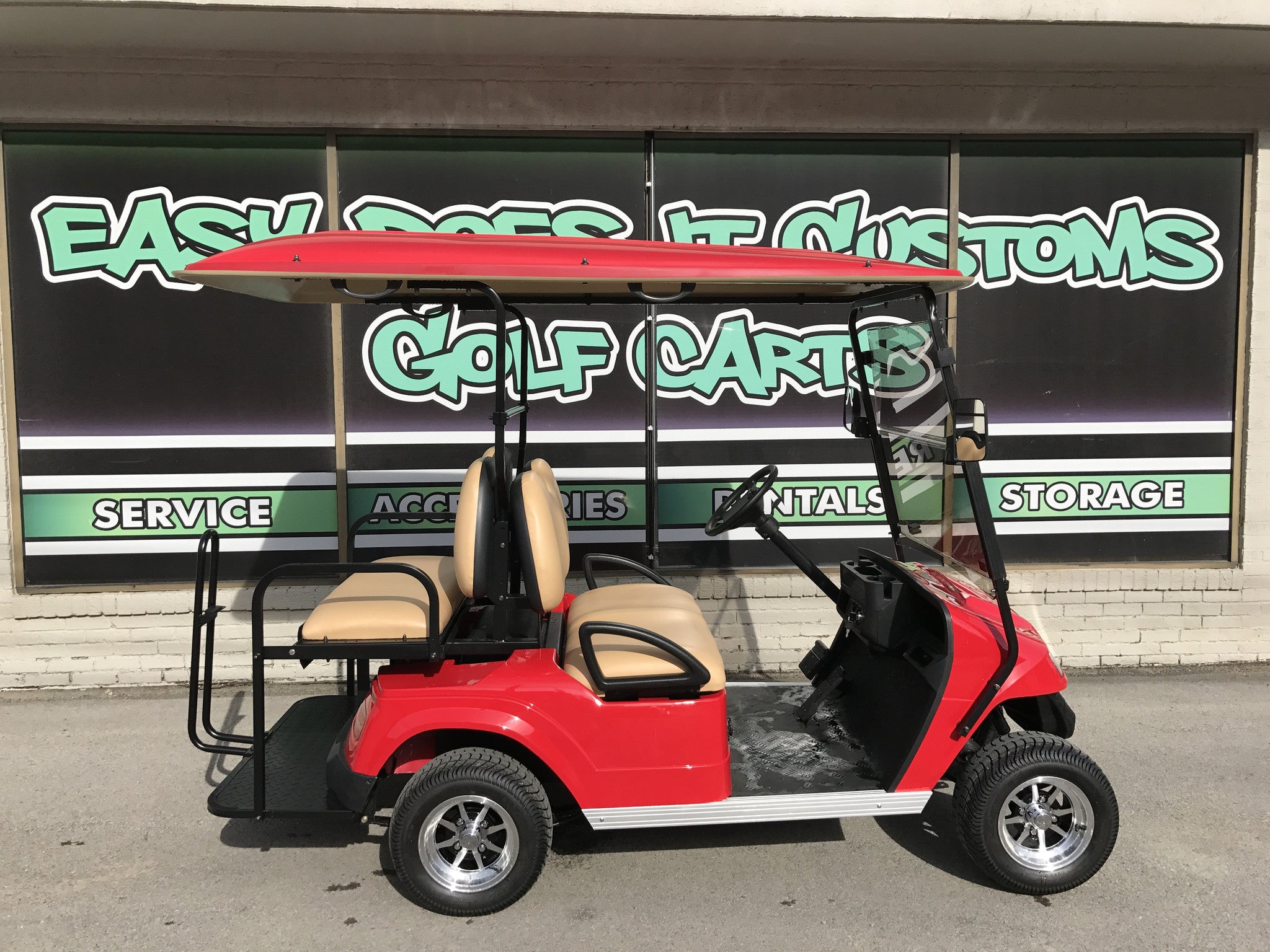 2017 Star EV Golf Cart - Red - SOLD – Easy Does It Customs LLC